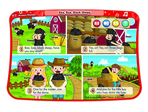 VTech Touch and Learn Activity Desk for 24 months to 48 months Deluxe Expansion Pack - Nursery Rhymes