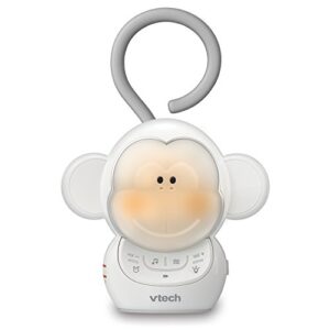 vtech bc8211 myla the monkey baby sleep soother with a white noise sound machine featuring 5 soft ambient sounds, 5 calming melodies & soft-glow night light, 1 count (pack of 1)