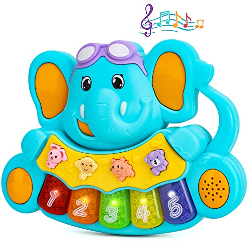 STEAM Life Baby Piano Toys, Baby Girl Toys Infant Toys, Baby Music Toys Baby Light Up Toys for 12 18 36 Months, Infant Toys for 12 Months, Birthday Gifts for Baby, Baby Einstein Piano Toys