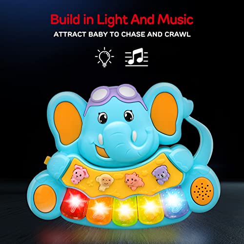 STEAM Life Baby Piano Toys, Baby Girl Toys Infant Toys, Baby Music Toys Baby Light Up Toys for 12 18 36 Months, Infant Toys for 12 Months, Birthday Gifts for Baby, Baby Einstein Piano Toys