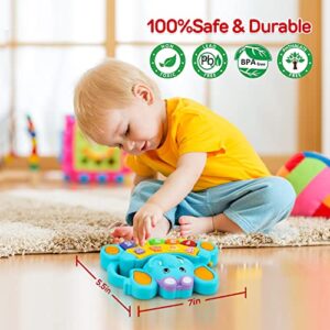 STEAM Life Baby Piano Toys, Baby Girl Toys Infant Toys, Baby Music Toys Baby Light Up Toys for 12 18 36 Months, Infant Toys for 12 Months, Birthday Gifts for Baby, Baby Einstein Piano Toys