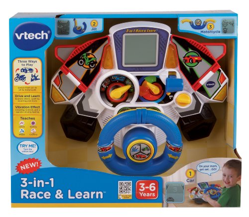 VTech 3-in-1 Race and Learn,Blue