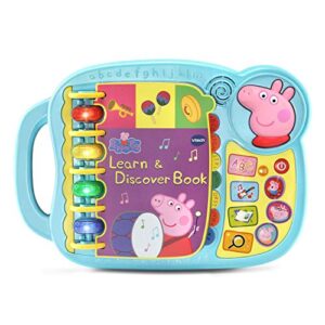 vtech peppa pig learn and discover book , blue