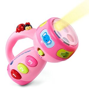 vtech spin and learn color flashlight amazon exclusive, pink