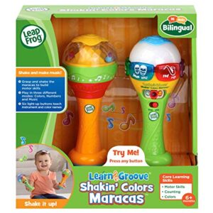 LeapFrog Learn & Groove Shakin' Colors Maracas,Multicolor