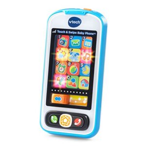 vtech touch and swipe baby phone, blue