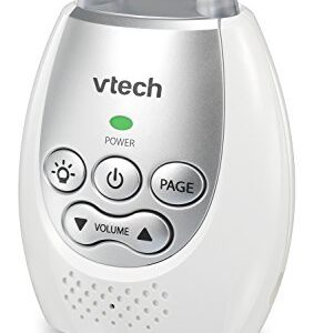 VTech DM221-2 Audio Baby Monitor with up to 1,000 ft of Range, Vibrating Sound-Alert, Talk Back Intercom, Night Light Loop & Two Parent Units, White