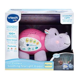 VTech Baby Lil' Critters Soothing Starlight Hippo, Pink (Amazon Exclusive)