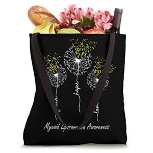 Faith Hope Love Myxoid Liposarcoma Awareness Tote Bag