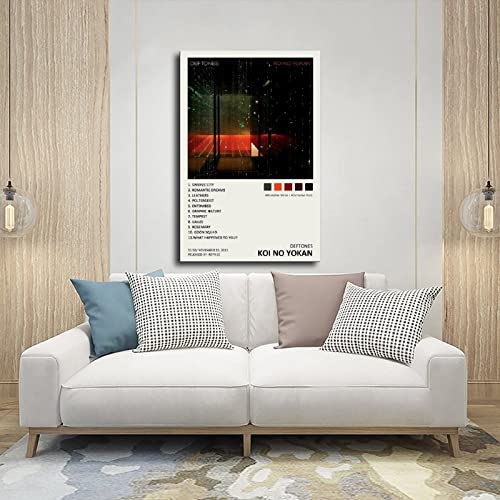 Deftones Koi No Yokan Music Album Cover Poster Canvas Poster Wall Art Decor Print Picture Paintings for Living Room Bedroom Decoration Unframe:12x18inch(30x45cm)