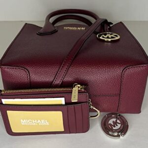 Michael Kors MICHAEL Michael Kors Mercer MD Messenger bundled SM TZ Coinpouch Purse Hook (Mulberry)