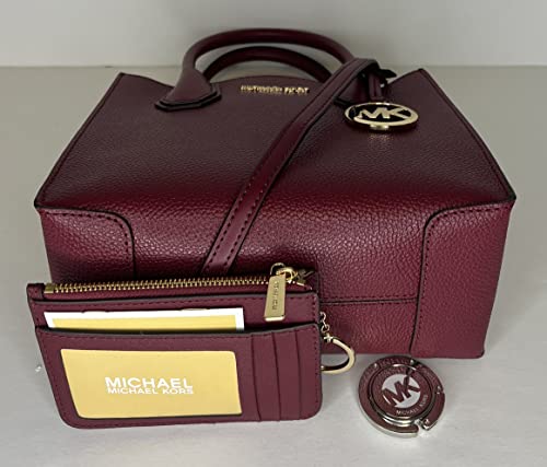 Michael Kors MICHAEL Michael Kors Mercer MD Messenger bundled SM TZ Coinpouch Purse Hook (Mulberry)