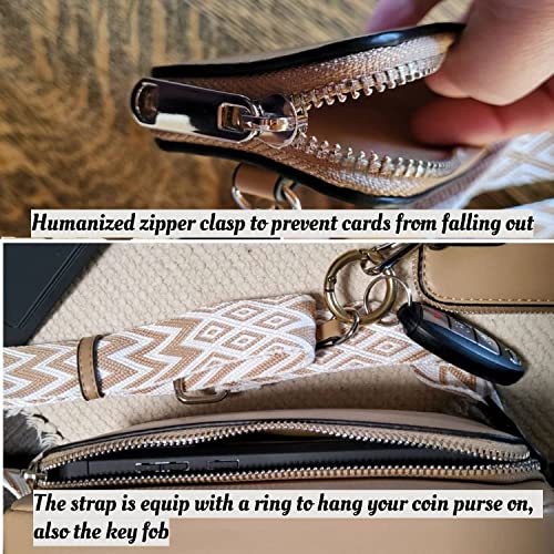 ER.Roulour Small Crossbody Bags for Women with Coin Purse Wide Strap Cell Phone Purse Zipper Shoulder Bag Trendy Designer Camera Handbags