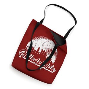 Vintage Skyline Retro Philadelphia Philly Baseball Tote Bag