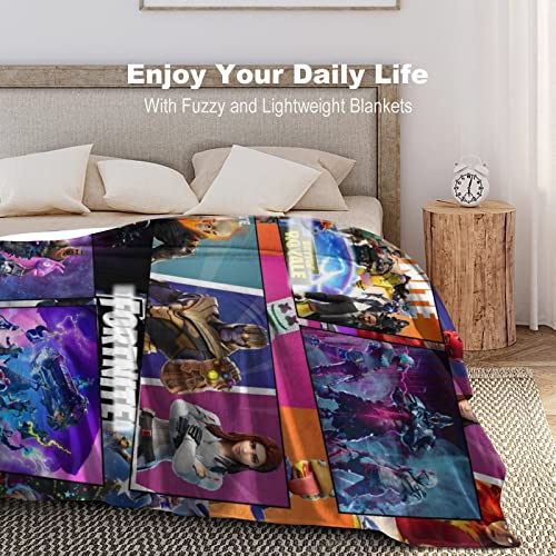 uvsgucm Game Battle Royale Anime Blanket,Shooting Game Anime Throw Blanket.49*39-BL-3