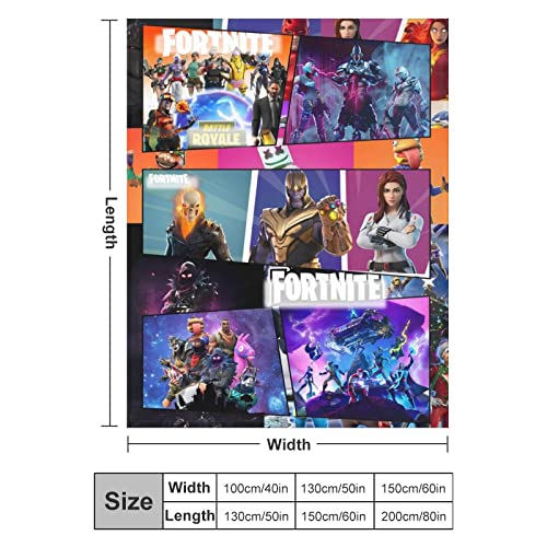 uvsgucm Game Battle Royale Anime Blanket,Shooting Game Anime Throw Blanket.49*39-BL-3