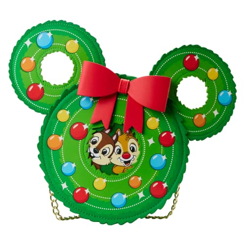 Loungefly Disney Chip n Dale Wreath Crossbody Bag