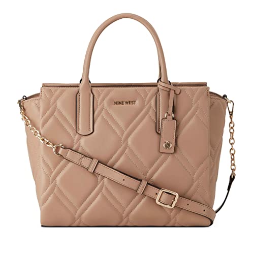 NINE WEST April Satchel, Dark Khaki