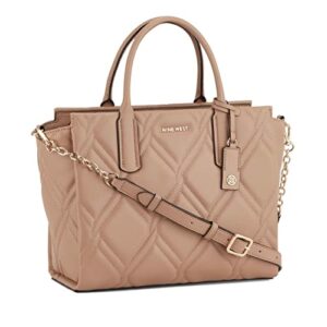 NINE WEST April Satchel, Dark Khaki