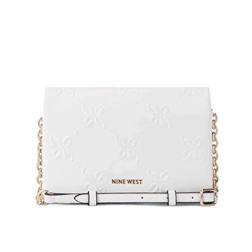 NINE WEST Dixie Mini Crossbody Flap, Optic White