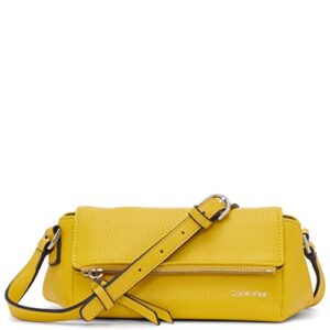 calvin klein argo flap crossbody, daffodil