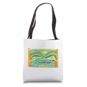 happy dream inspired tote bag