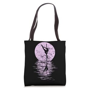 poledance dancer, pole dancing, poledancing pole dance tote bag