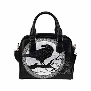 d-story black crow handbags for women womens purses and handbags shoulder bag ladies design satchel tote bag