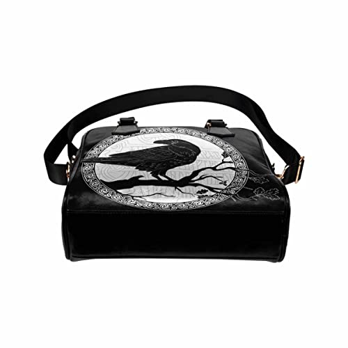 D-Story Black Crow Handbags for women Womens Purses and Handbags Shoulder Bag Ladies Design Satchel Tote Bag