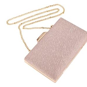 Rucavono Evening,Gold Evening Bag For Wedding Party Bridal Prom Shoulder Gold Clutch Handbag