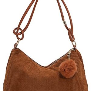 Crossbody Bag Women Corduroy Satchel Bag Small Tote Bag Shoulder Bag Cute Tote Handbag Mini Crossbody Bag Hobo Bag