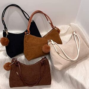 Crossbody Bag Women Corduroy Satchel Bag Small Tote Bag Shoulder Bag Cute Tote Handbag Mini Crossbody Bag Hobo Bag