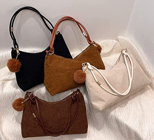 Crossbody Bag Women Corduroy Satchel Bag Small Tote Bag Shoulder Bag Cute Tote Handbag Mini Crossbody Bag Hobo Bag