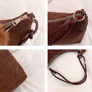 Crossbody Bag Women Corduroy Satchel Bag Small Tote Bag Shoulder Bag Cute Tote Handbag Mini Crossbody Bag Hobo Bag