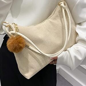 Crossbody Bag Women Corduroy Satchel Bag Small Tote Bag Shoulder Bag Cute Tote Handbag Mini Crossbody Bag Hobo Bag