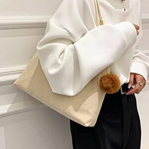 Crossbody Bag Women Corduroy Satchel Bag Small Tote Bag Shoulder Bag Cute Tote Handbag Mini Crossbody Bag Hobo Bag