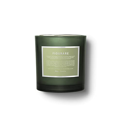 Figurare Standard Boy Smells Candle | 50 Hour Long Burn | Coconut & Beeswax Blend | Luxury Scented Candles for Home (8.5 oz)