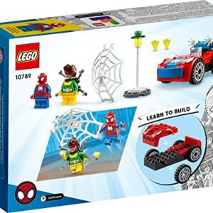 LEGO Marvel Spider-Man's Car and Doc Ock Set 10789, Spidey and His Amazing Friends Buildable Toy for Kids 4 Plus Years Old with Glow in The Dark Pieces