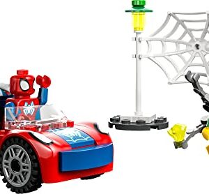 LEGO Marvel Spider-Man's Car and Doc Ock Set 10789, Spidey and His Amazing Friends Buildable Toy for Kids 4 Plus Years Old with Glow in The Dark Pieces