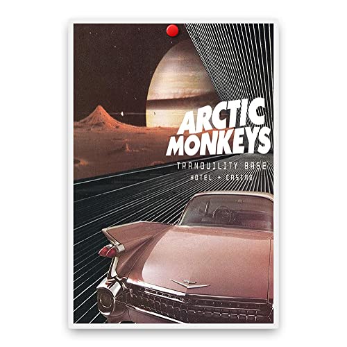 Arctic Monkeys music album poster canvas art poster and wall art with picture print room decor home bedroom decor 12x18 inches Unframed