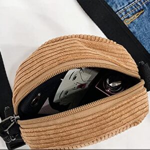 Corduroy Crossbody Bag Women Cell Phone Purse Small Tote Bag Satchel Bag Tote Handbag Shoulder Bag Satchel Bag Hobo Bag