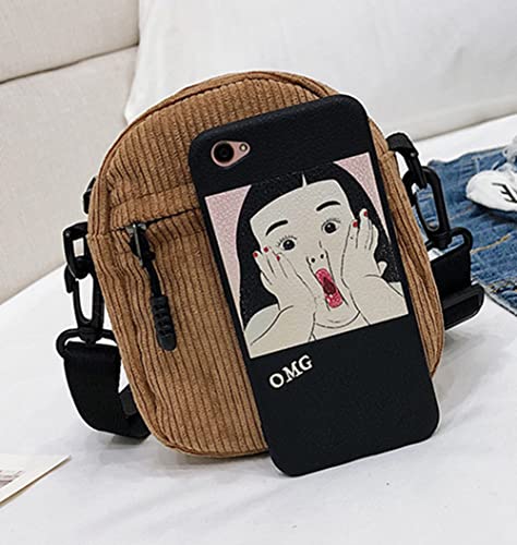 Corduroy Crossbody Bag Women Cell Phone Purse Small Tote Bag Satchel Bag Tote Handbag Shoulder Bag Satchel Bag Hobo Bag