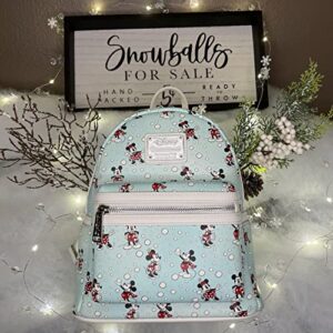 Loungefly Disney Mickey & Minnie Snowball Fight Mini Backpack