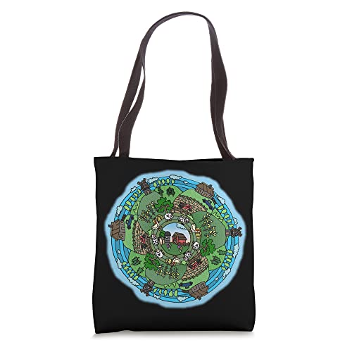 Farm & Country Themed Mandala Tote Bag