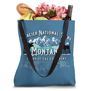 Glacier National Park Montana Hiking Camping Moose Souvenir Tote Bag