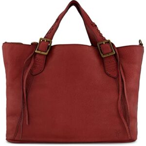 frye caelan satchel, burgundy