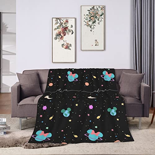 Cartoon Mouse Blanket Ultra Soft Warm Throw Blanket Suitable for Adults and Children to Use 50"X40" Fade Resistant Kawaii Cartoon Character Fuzzy Bedding for Traveling Camping Couch Sofa Gifts A- 20