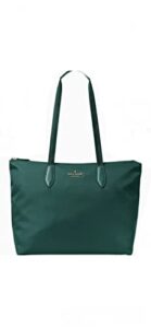 kate spade new york mel packable nylon tote (deep jade)