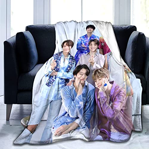 Super Soft Blanket Throw Merchandise Flannel Comfortable Blankets Bedding for Kids Adults Gifts Bed Living Room All Season 50"X40"