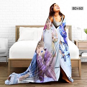 Super Soft Blanket Throw Merchandise Flannel Comfortable Blankets Bedding for Kids Adults Gifts Bed Living Room All Season 50"X40"